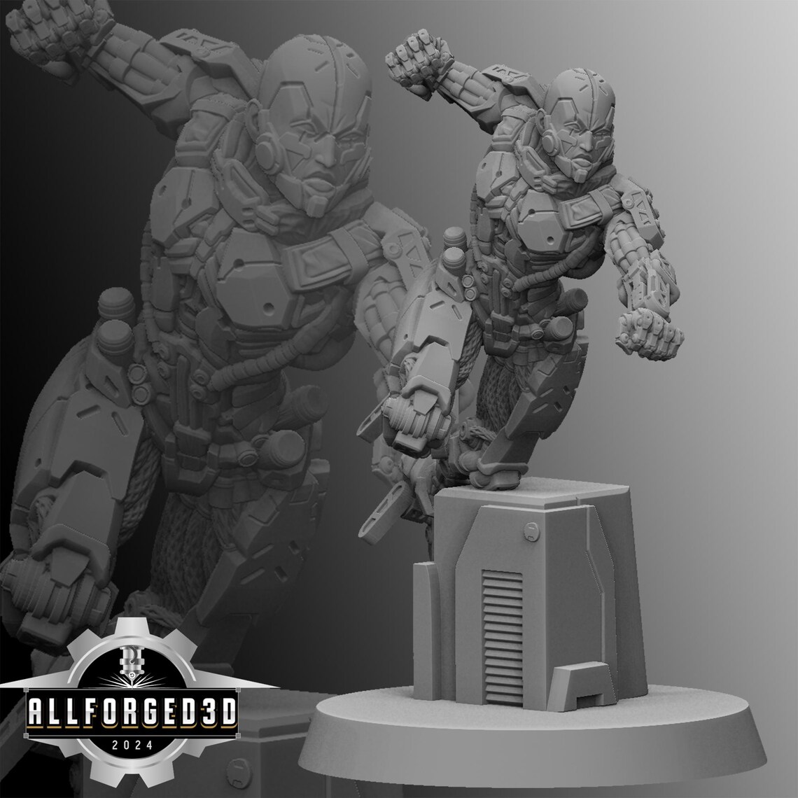 Artemis Cyberpunk Unit9 3D Printed RPG Sci-fi Miniature Mini Figure - Etsy