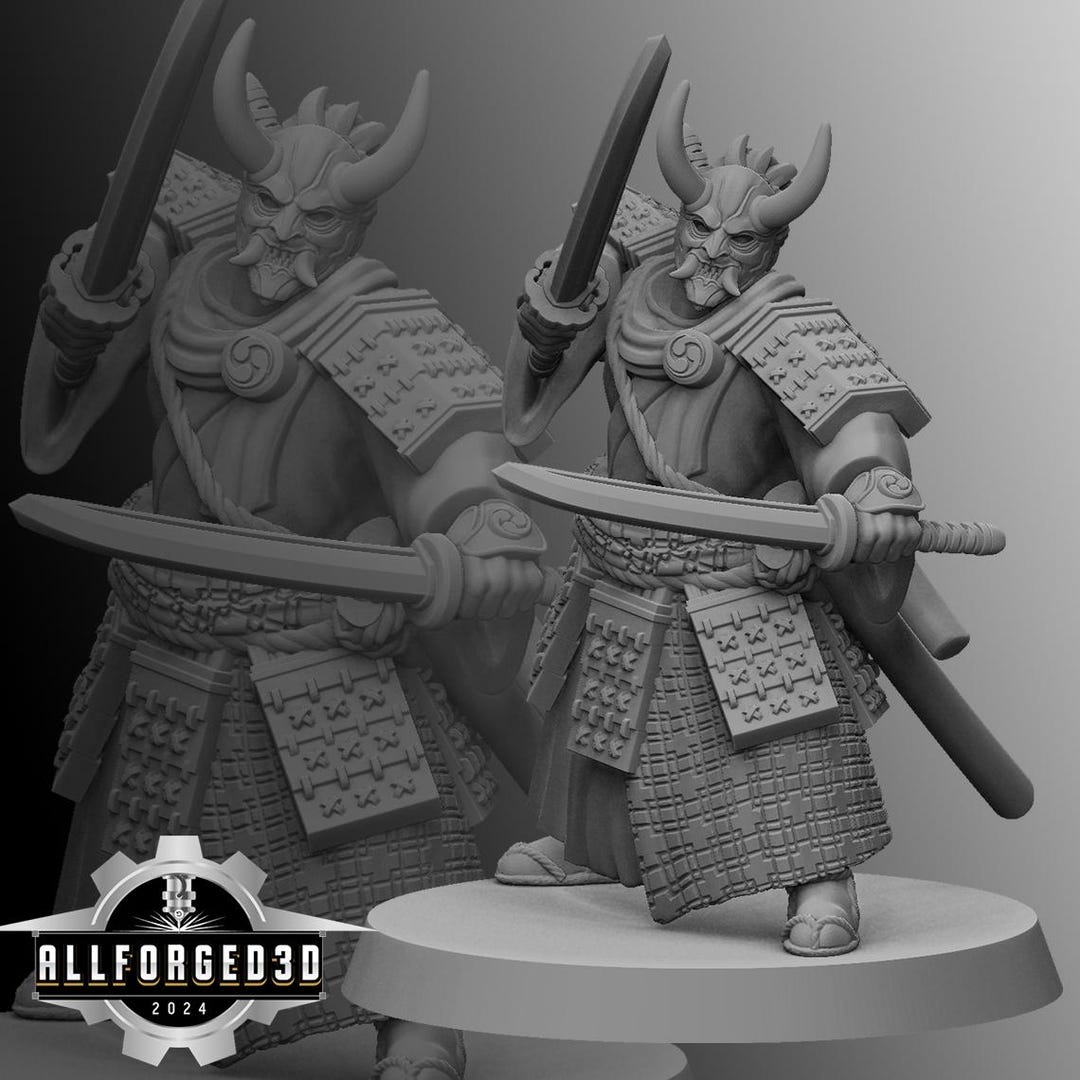 Ronin Hero | Kyoushuneko | Table Top Gaming Mini | RPG | D&D | 3D ...