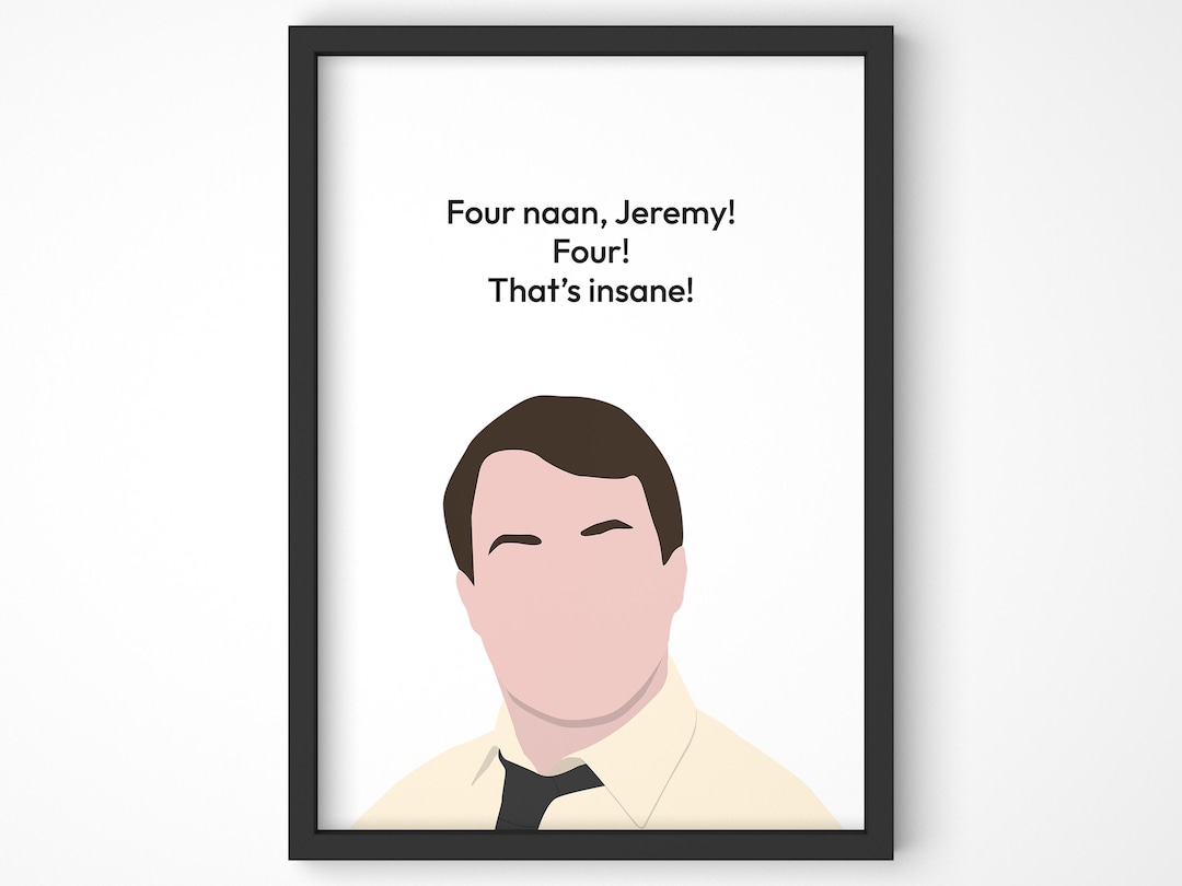 Peep Show Four Naan Mark Corrigan Minimalist Poster - British Comedy ...