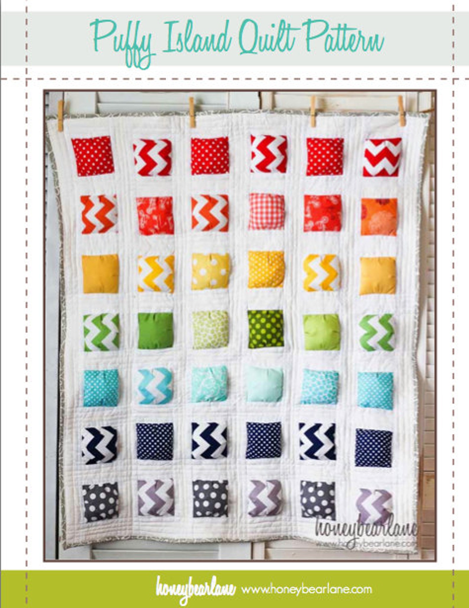 Puffy Island Make a Puff Quilt Pattern PDF File - Etsy