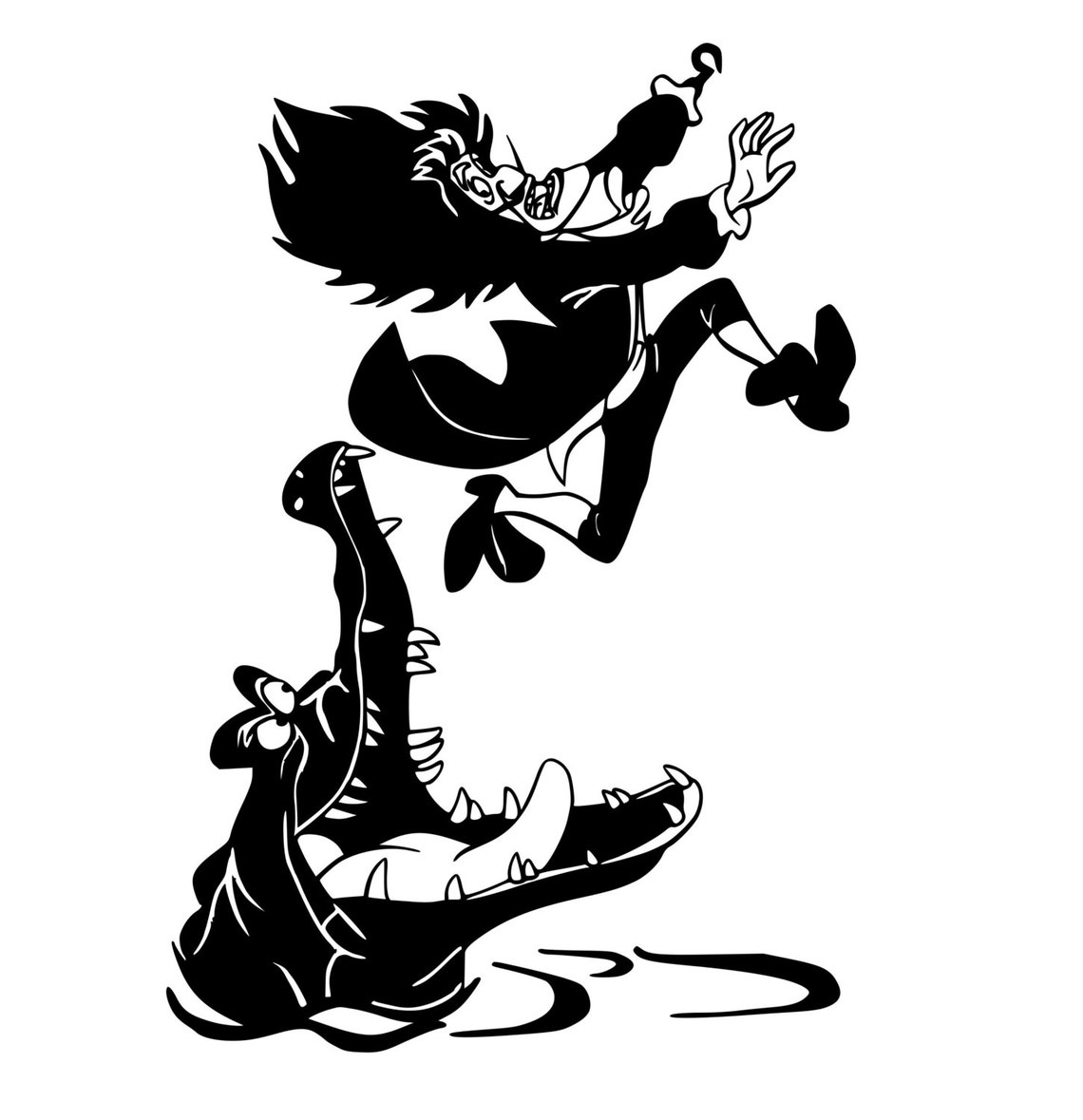 Peter Pan's Captain Hook Vinyl Wall Decal Childrens Room - Etsy