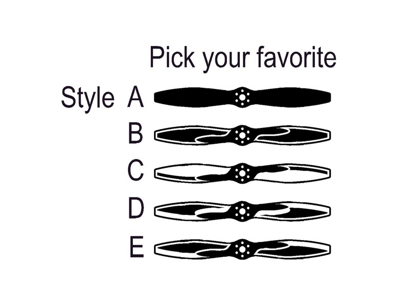 Airplane Propeller Vinyl Wall Decal Aircraft Pilot Office Wall - Etsy