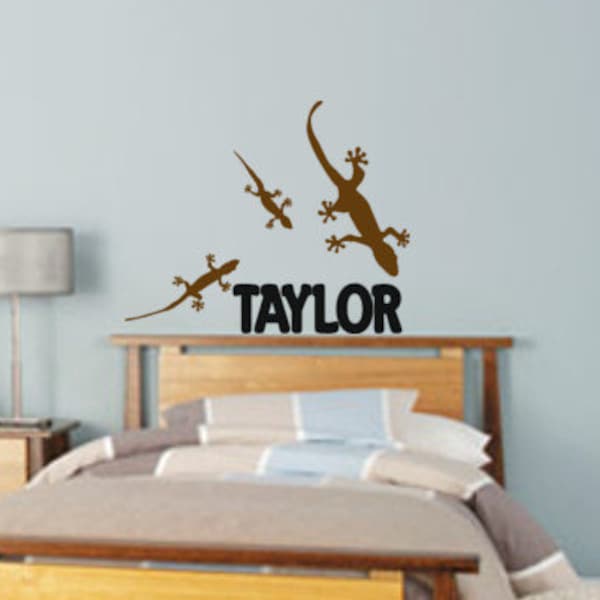 Lizard Wall Decals - Etsy