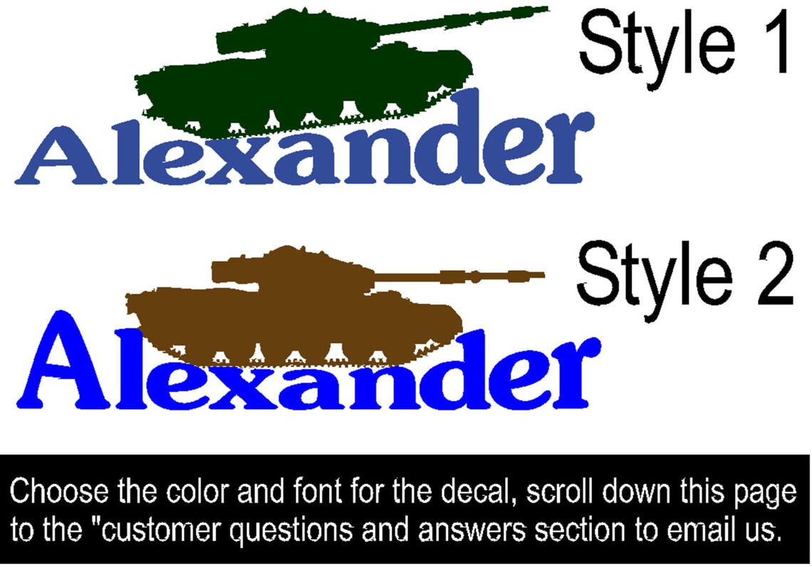 Military Tank Decal-army Tank Decal-vinyl Wall - Etsy