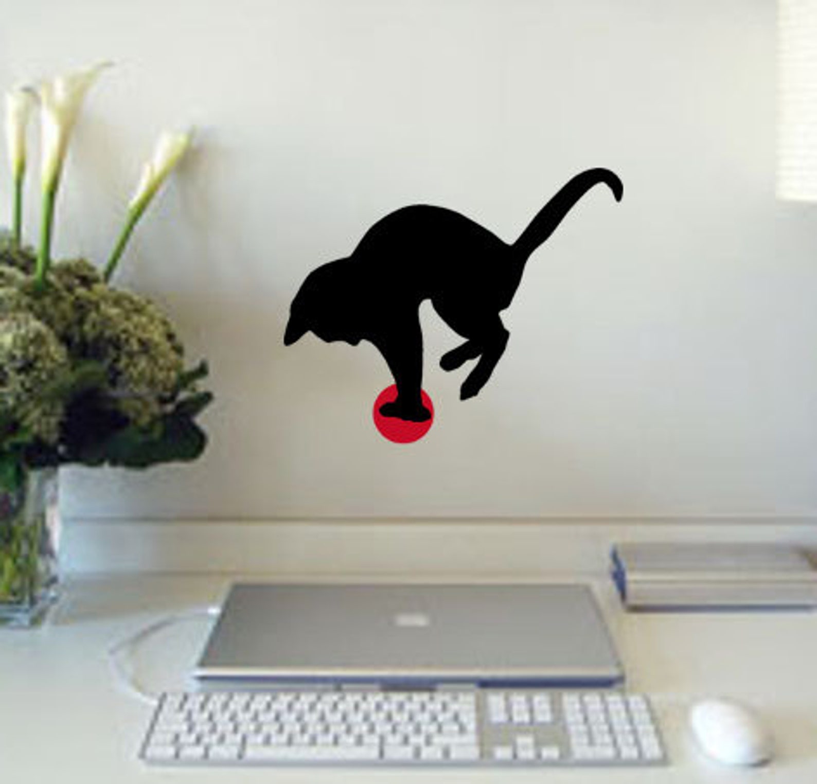 Cat Decal Kitten Wall Sticker Girls Bedroom Decal Teen Room | Etsy