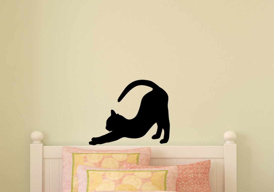 Cat Decal Kitten Wall Sticker Girls Bedroom Decal Teen Room - Etsy