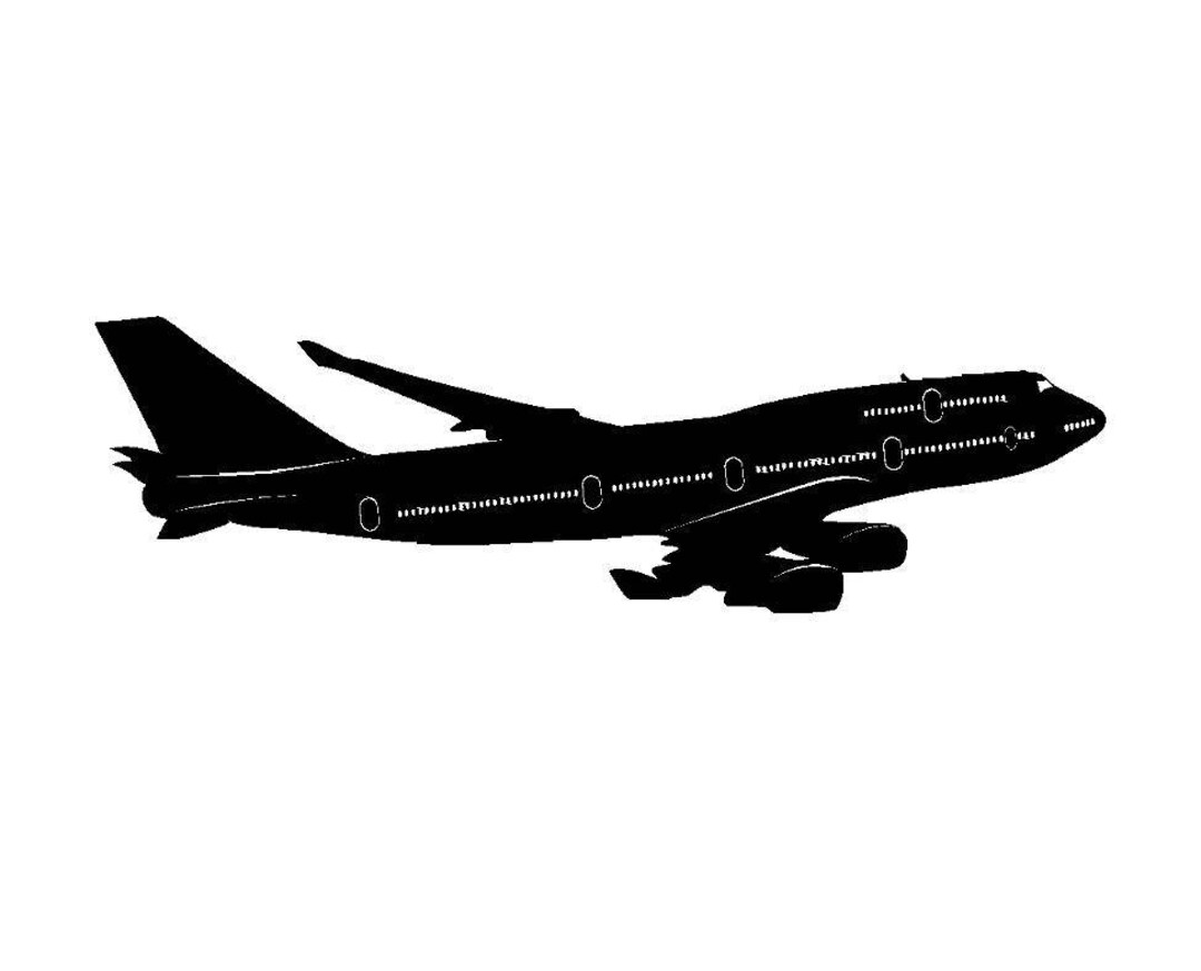 Jet Airplane Vinyl Wall Decal Boeing Jumbo Jet 747 Aviation - Etsy