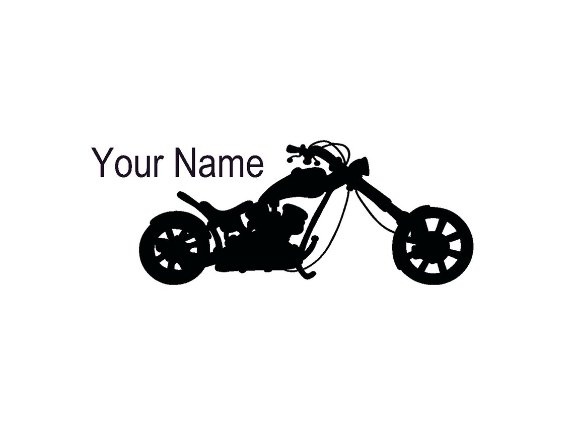 Motorcycle Decal-chopper Sticker-personalized Decal-motorcycle - Etsy