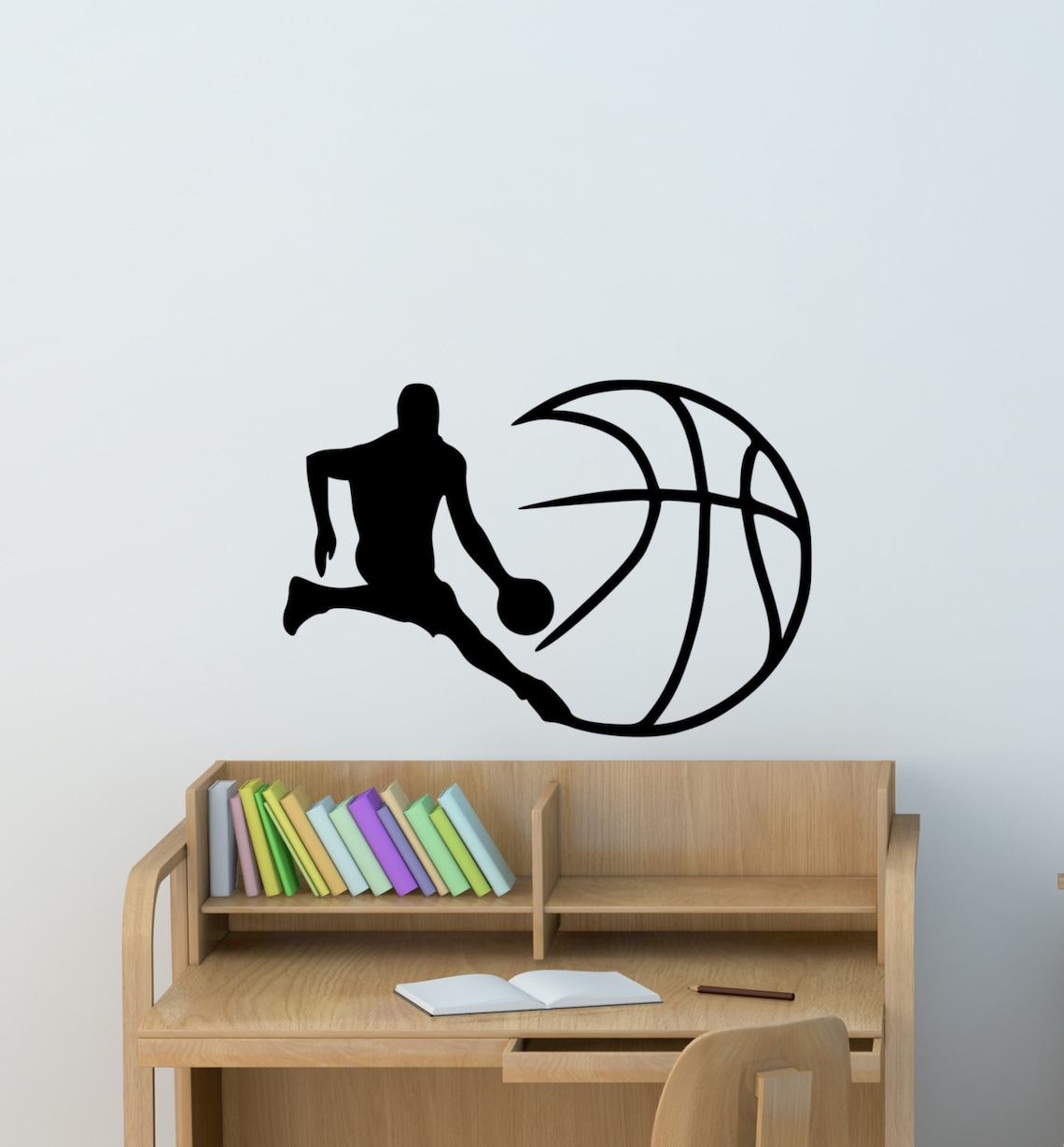 Vinyl Wall Decal Sports Basketball Team Teen Boy College Dorm - Etsy