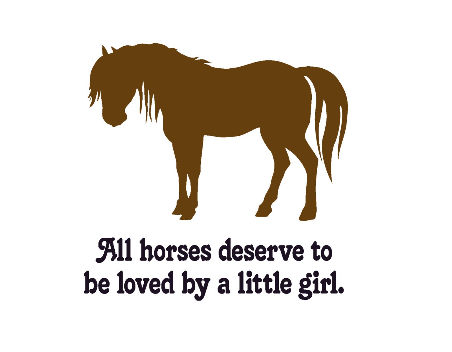 Pony Decal Horse Quote Sticker Wall Words Decal Girls - Etsy