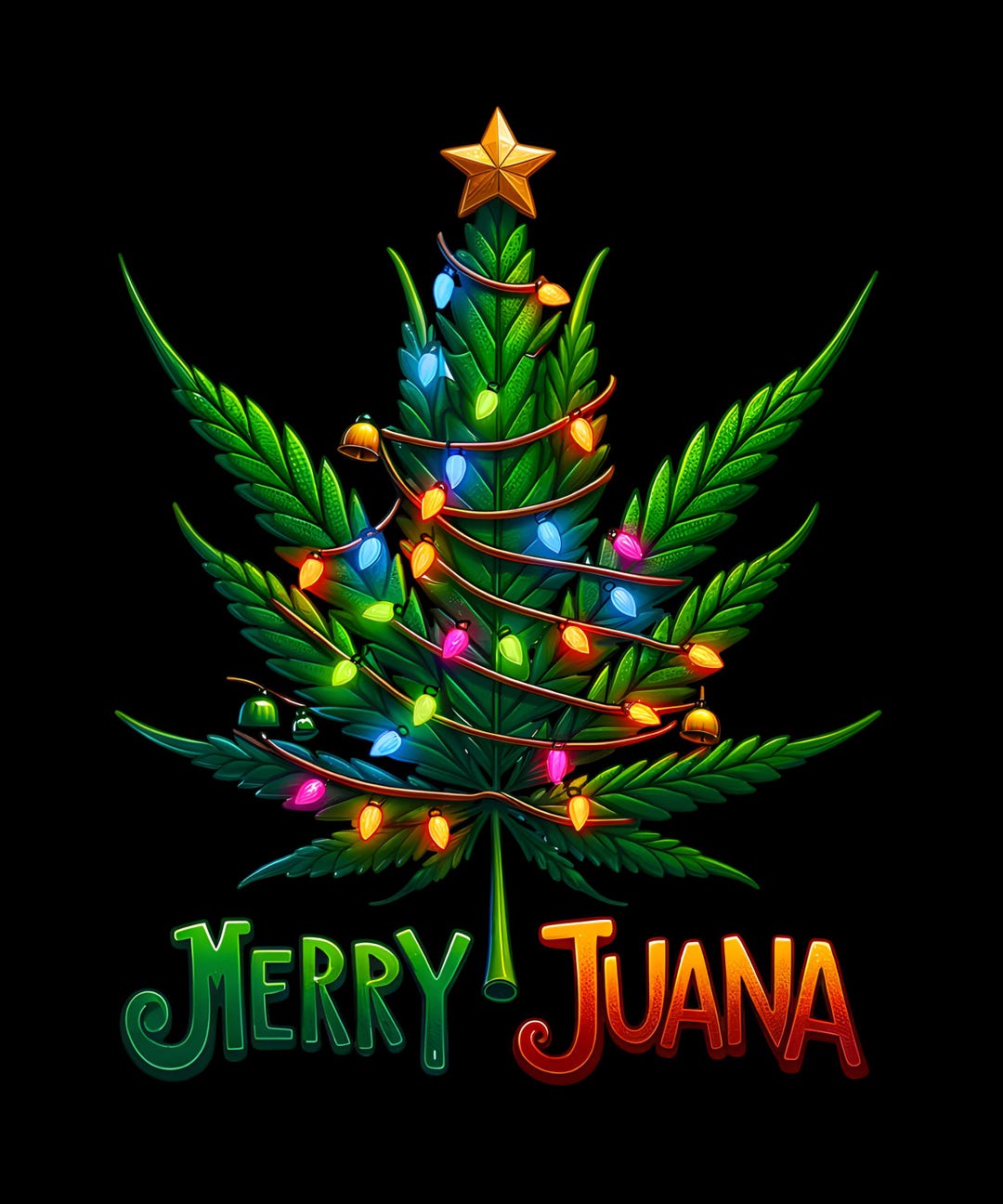 Merry Juana Santa High Transparent 420 Cannabis Stoner Weed Santa ...