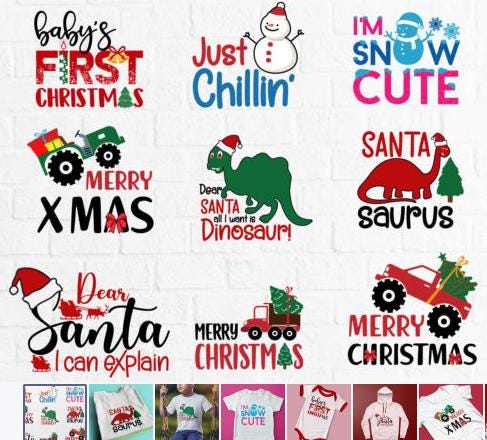 Kids Baby Christmas SVG Bundle / Cut Files / Cricut / Clip Art / Santa ...