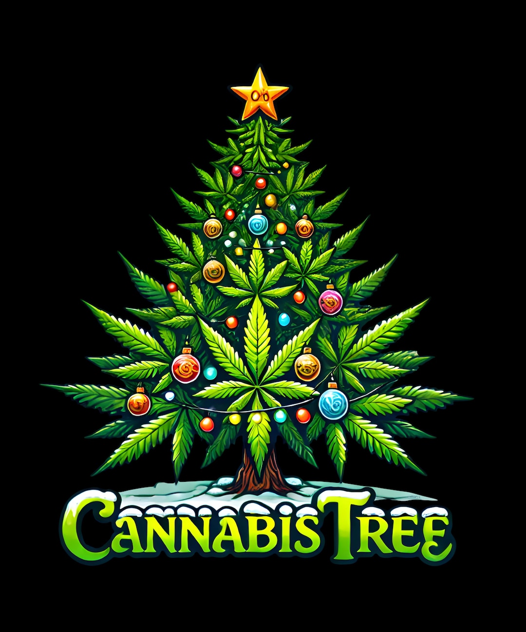 420 Cannabis Tree 420 Stoner Weed Santa Instant Download Christmas SVG ...