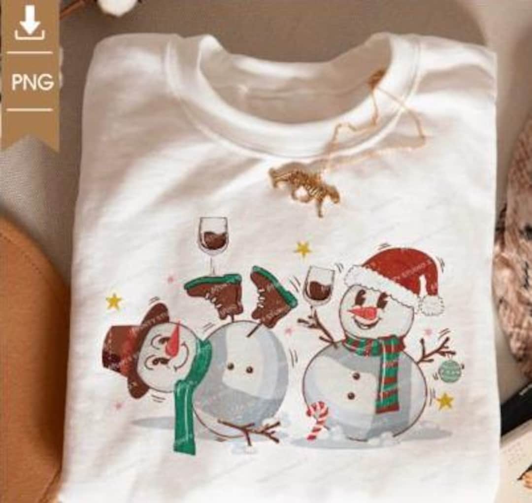 Tipsy Snowman Wine Christmas SVG Bundle (digital Download) - Etsy