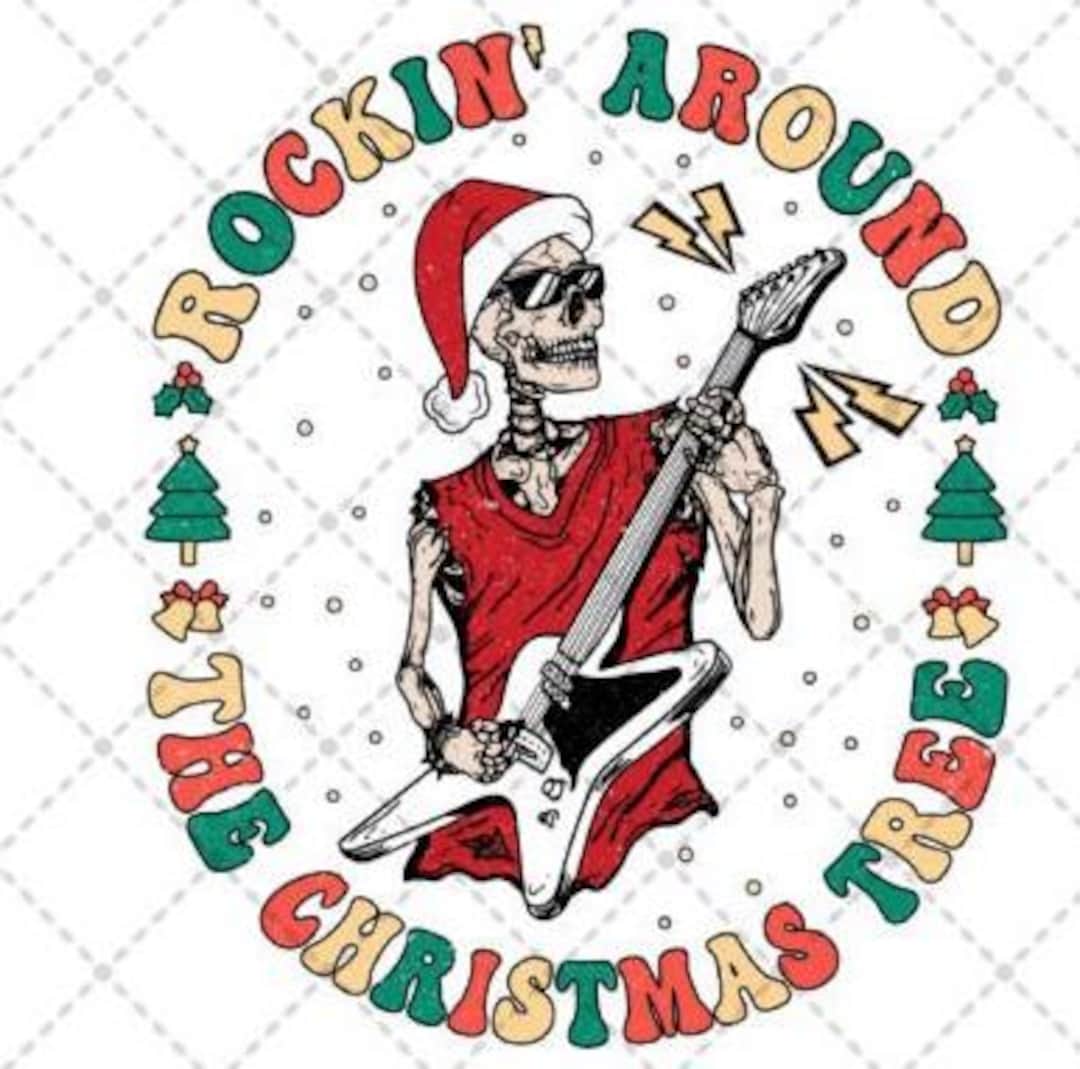 Rockin Skeleton Christmas Tree SVG Bundle (digital Download) - Etsy