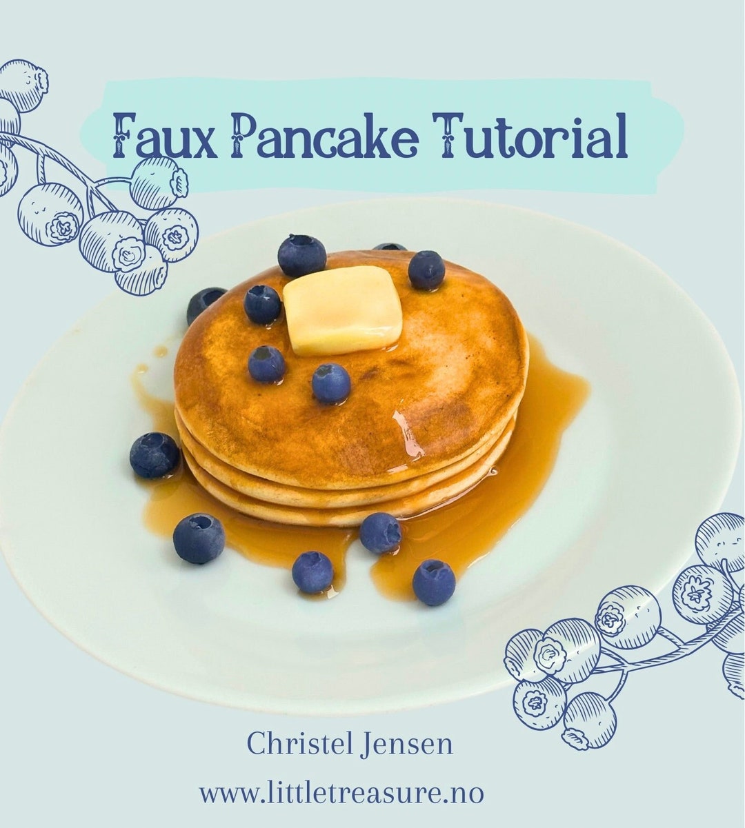 Faux Realistic Pancakes Video Tutorial - Etsy