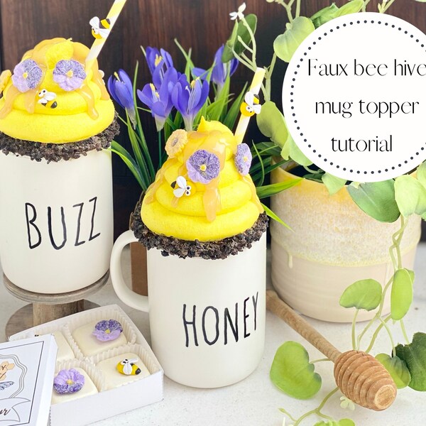 Bee Mug Topper - Etsy