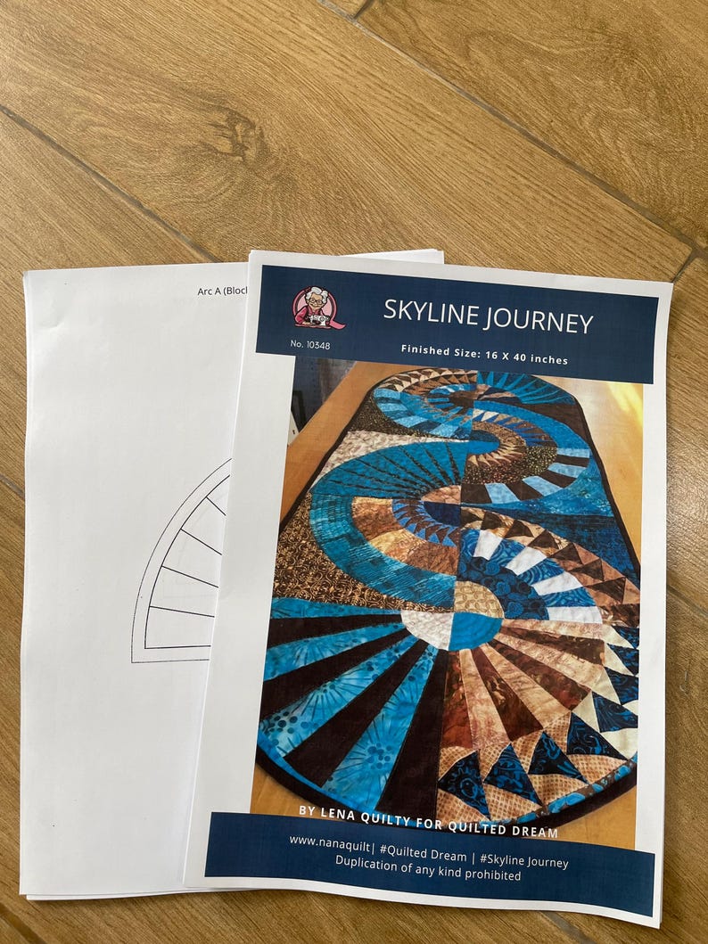Skyline Journey Quilt Pattern (printed) - Etsy