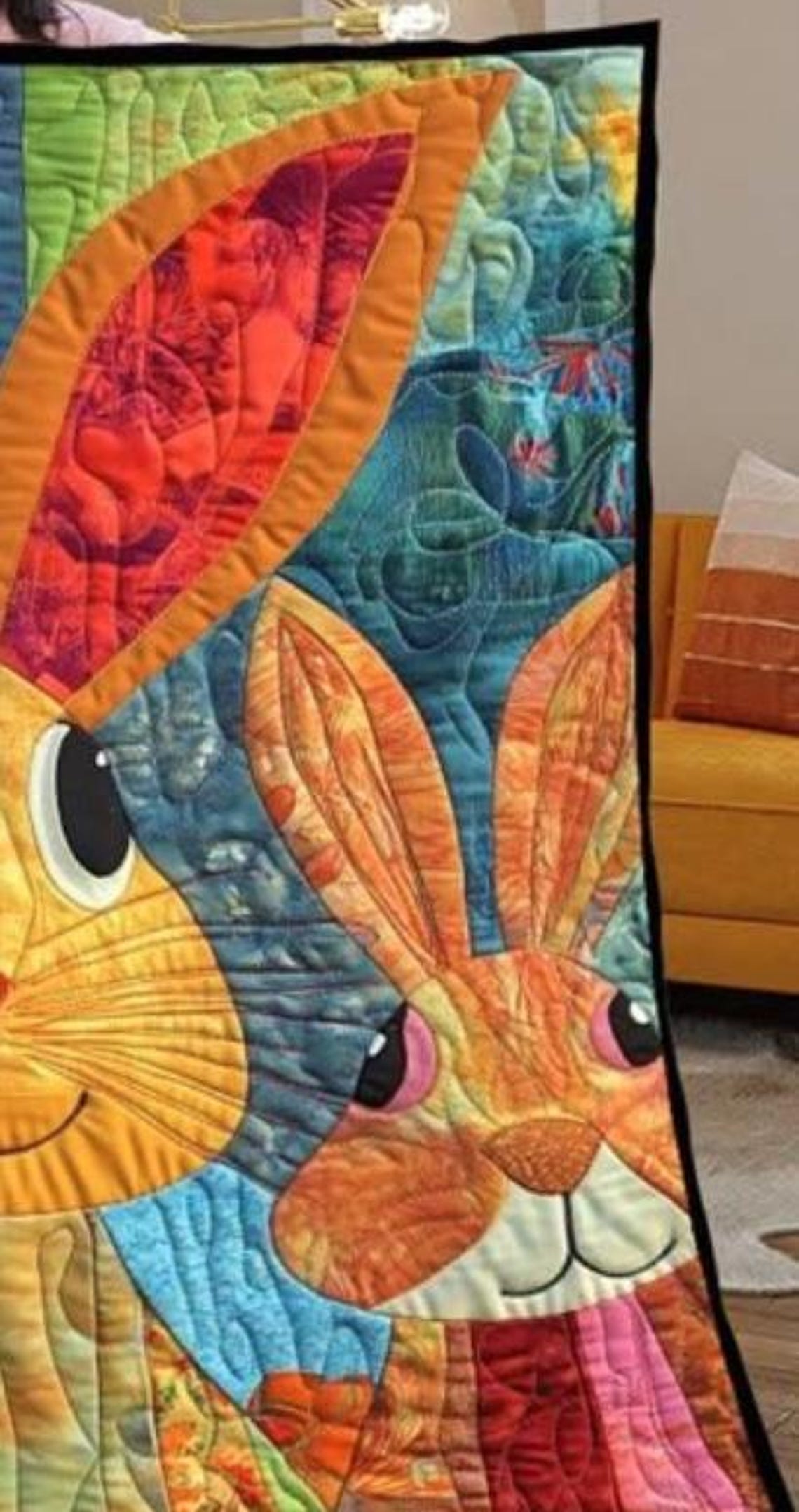 Rainbow Rabbits Quilt Pattern - Etsy