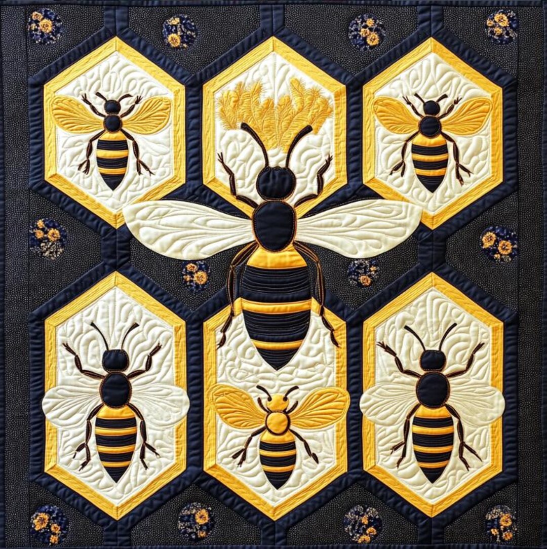Golden Nectar Quilt Pattern - Etsy