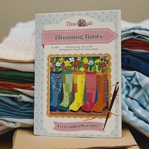 Blooming Boots Quilt Pattern - Etsy