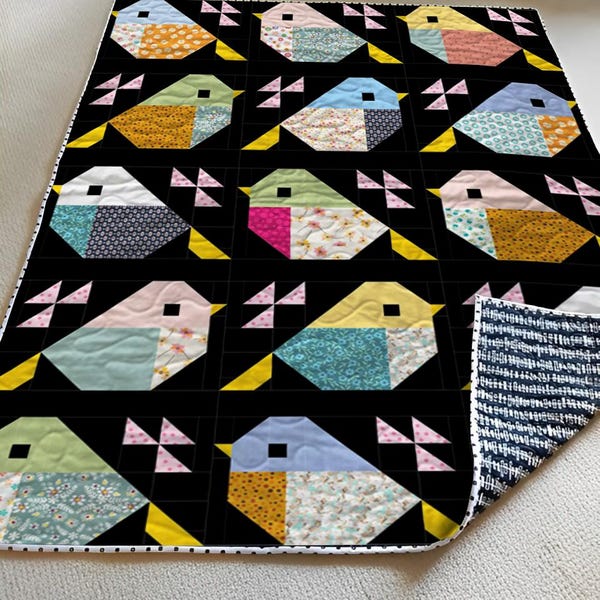 Sparrows Quilt Kit - Etsy
