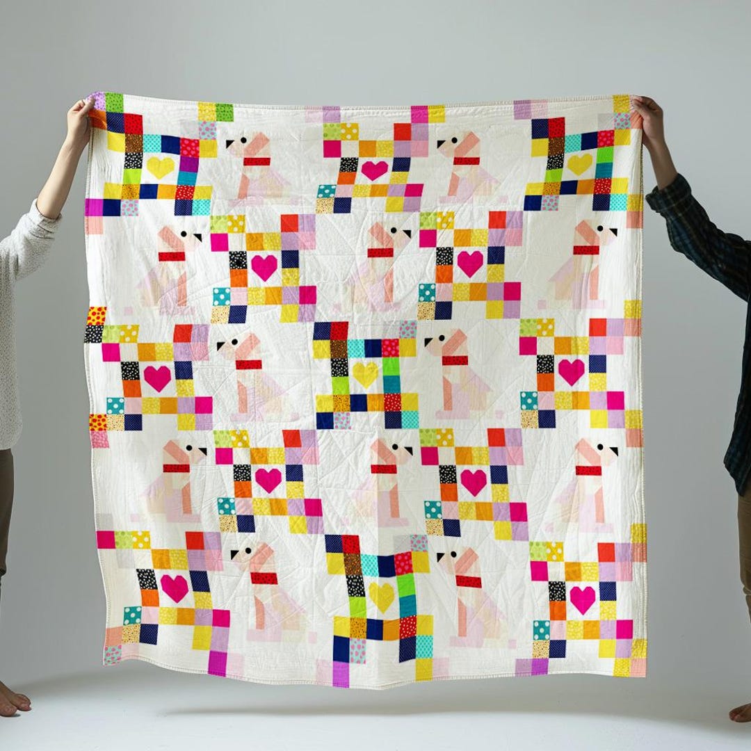 Puppy Love Patchwork Quilt Pattern - Etsy