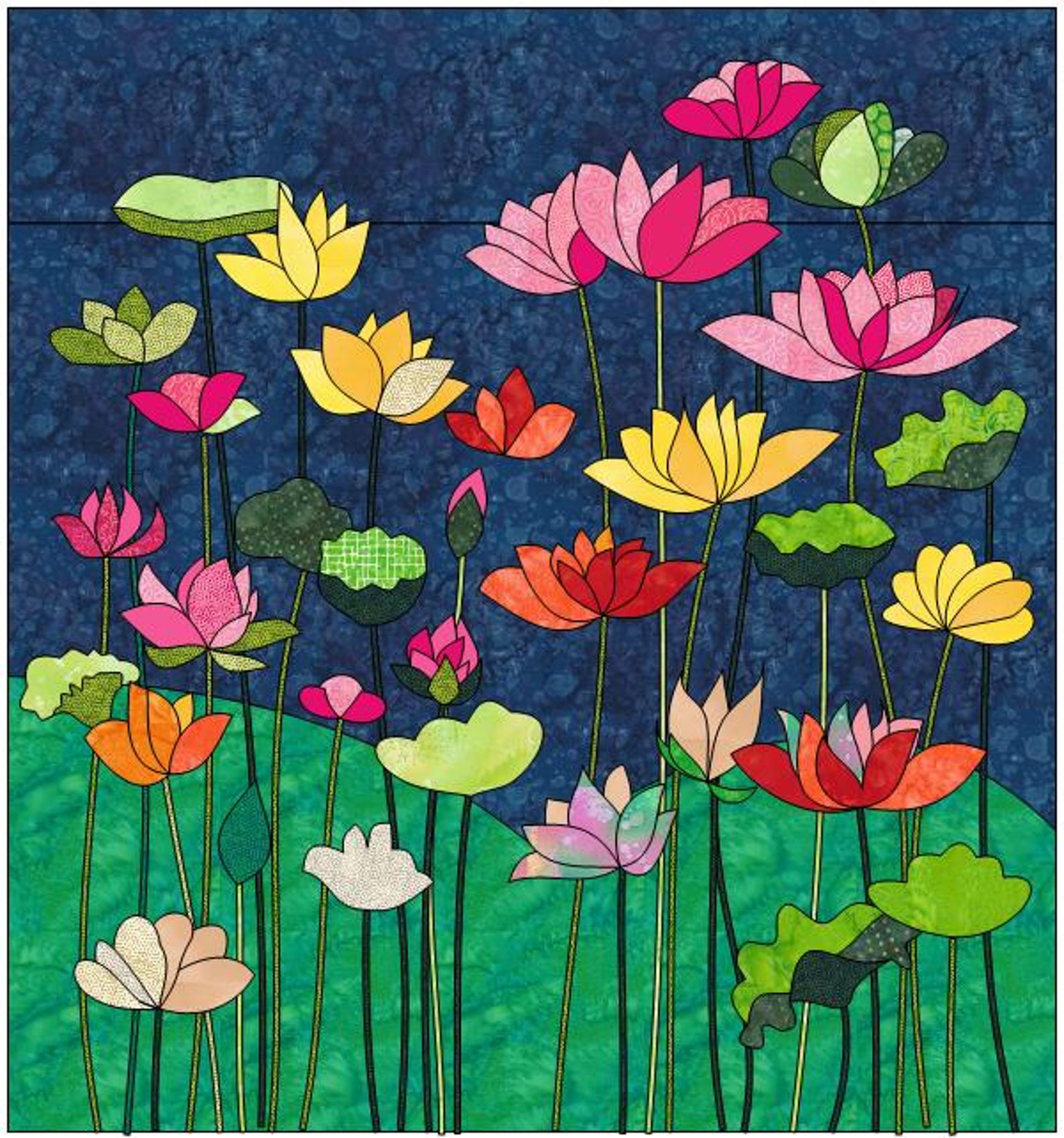 Petal Symphony Quilt Pattern - Etsy