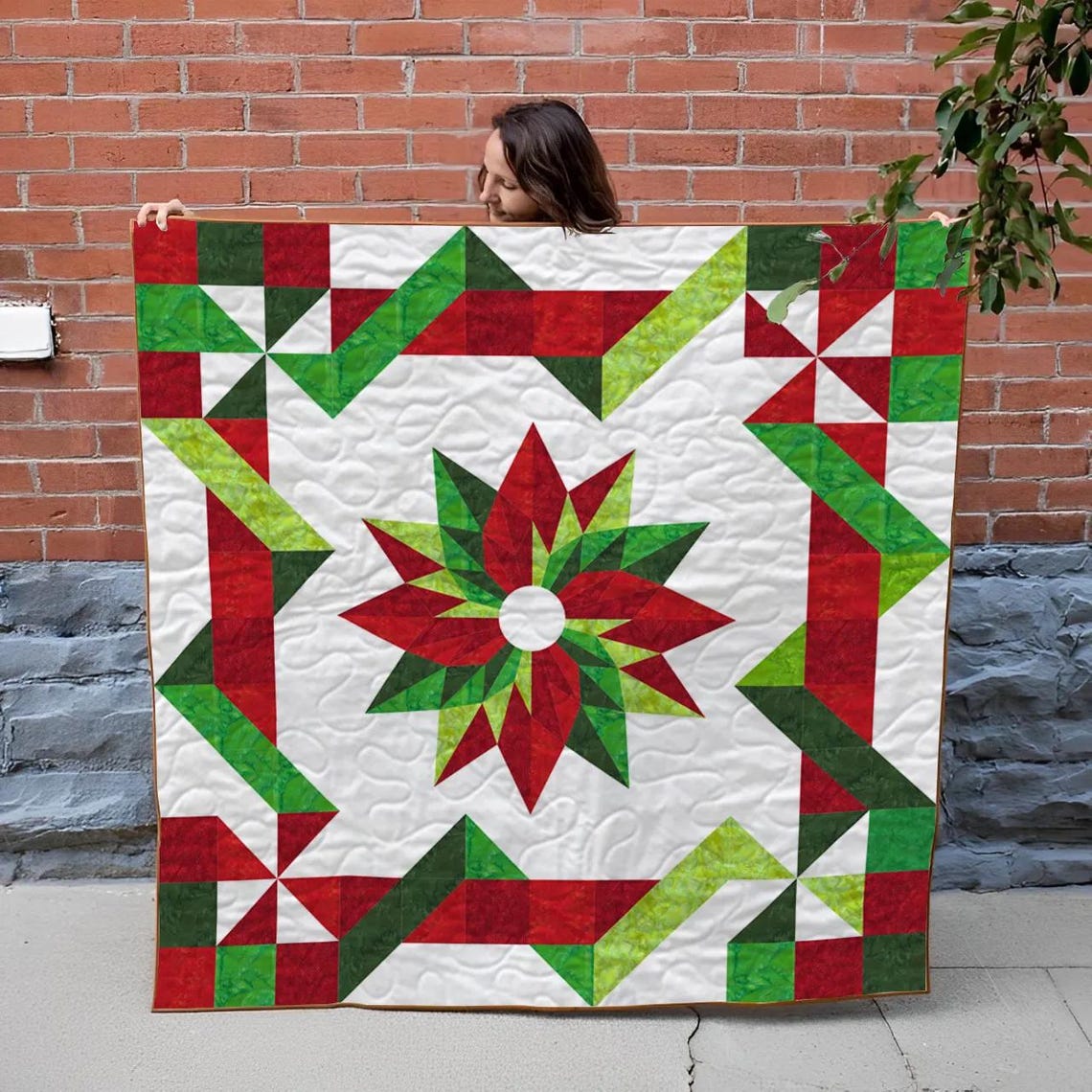 Christmas Starburst Quilt Pattern - Etsy