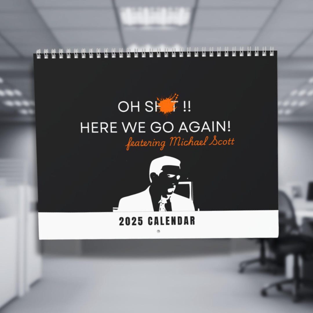 2025 Michael Scott Calendar, Fun Office Decor, the Office TV Show ...