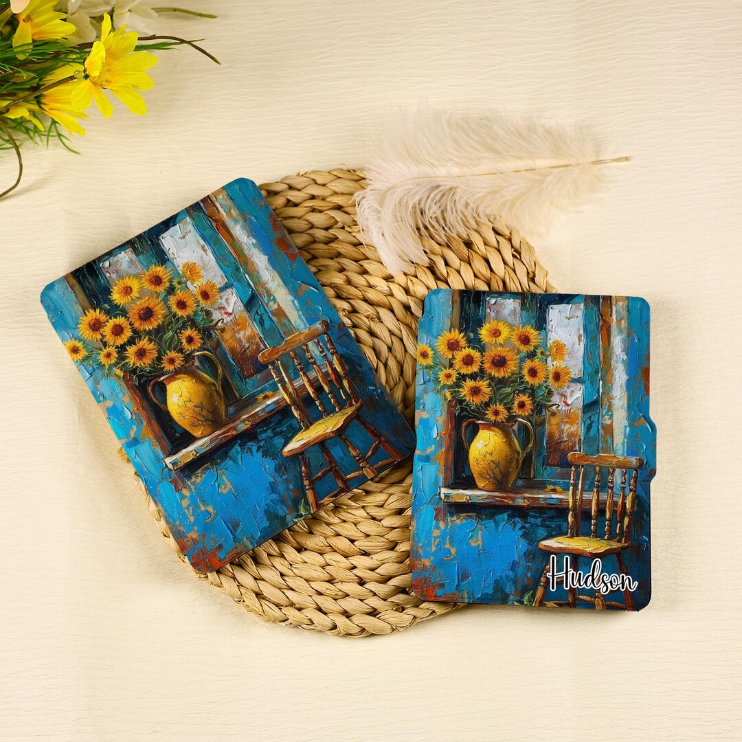 Sunflower Oil Painting Kindle Case for Paperwhite 4/5/6 Kindle 2022 ...