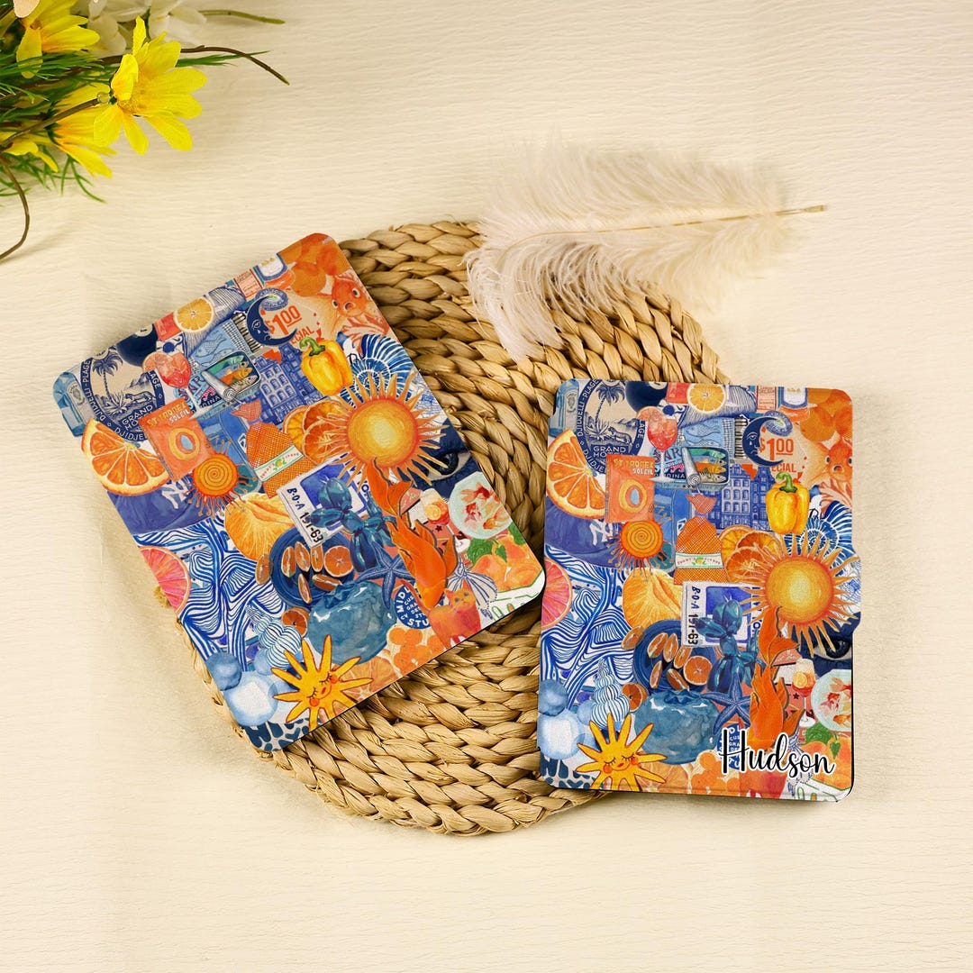 Orange Collage Kindle Case Cover Paperwhite 2021 Paperwhite 6.8 Case ...