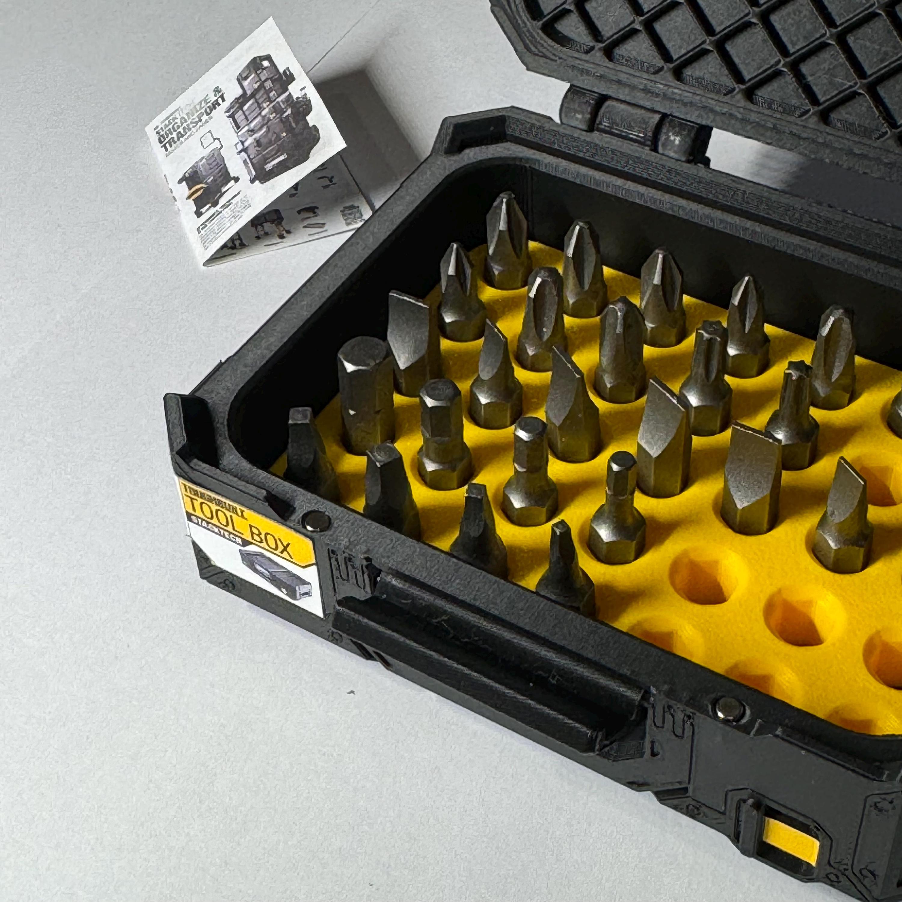 Toughbuilt Stacktech 1:5 Scale Tool Box + Bit Storage Insert - Etsy