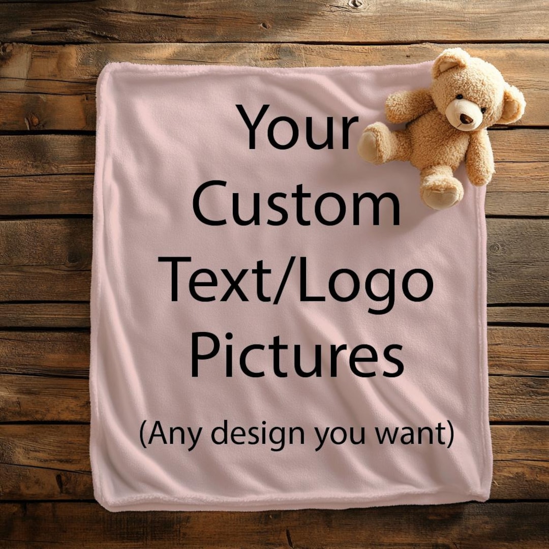 Your Custom Text Blanket, Customize Blanket Gift, Custom Cozy Home ...