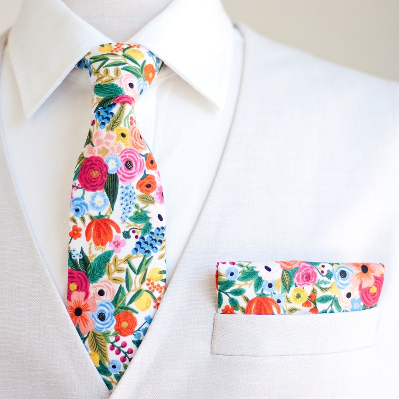 Mens Floral Ties Colorful - Etsy