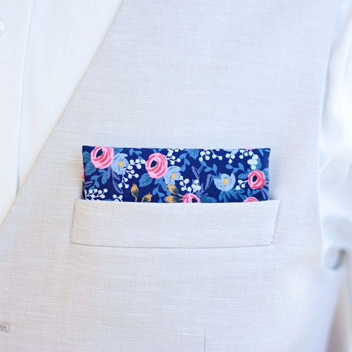 Flamingo Pocket Square Pink Pocket Square Spring Pocket | Etsy