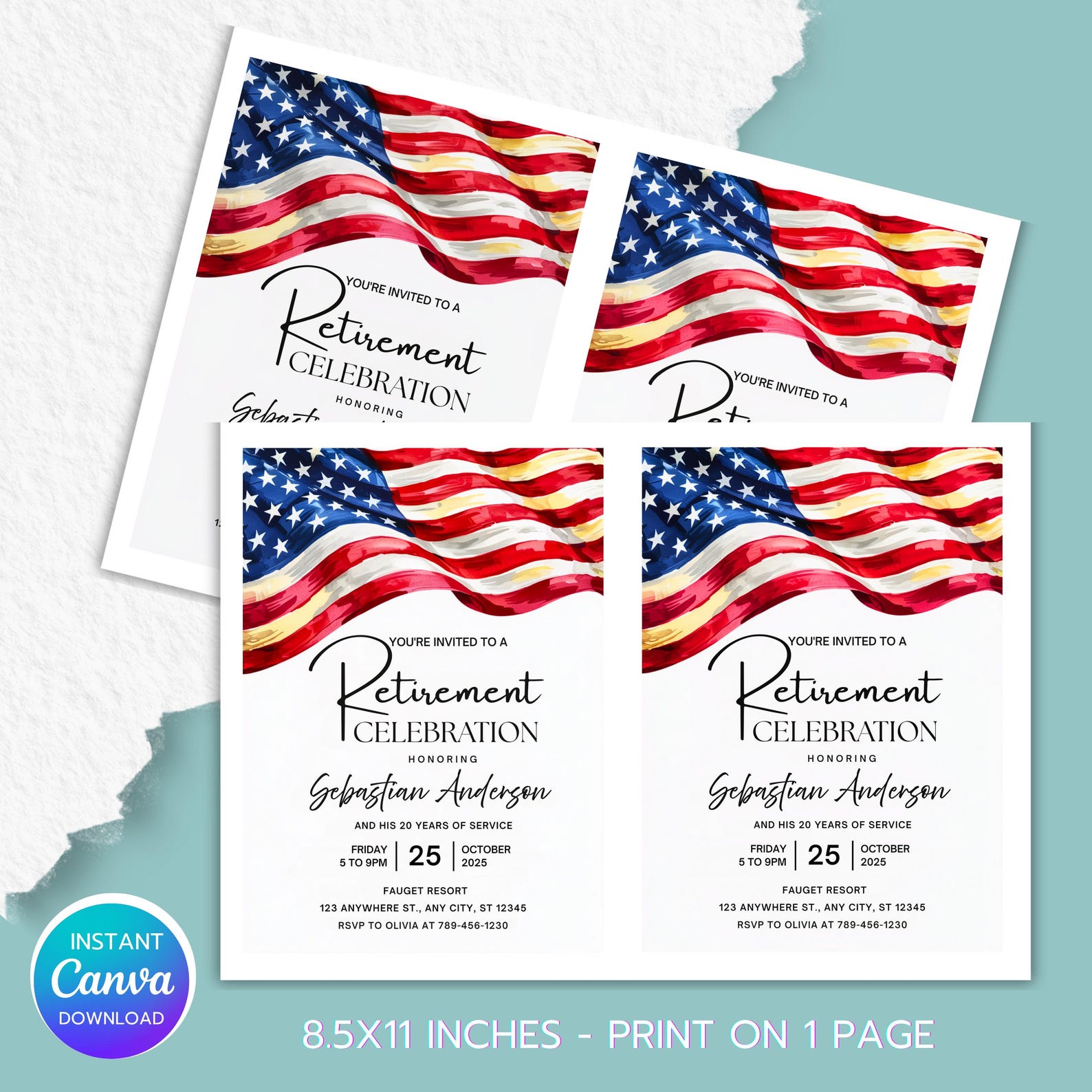 Retirement Celebration Invitation, Retirement Party Invite, Honoring ...
