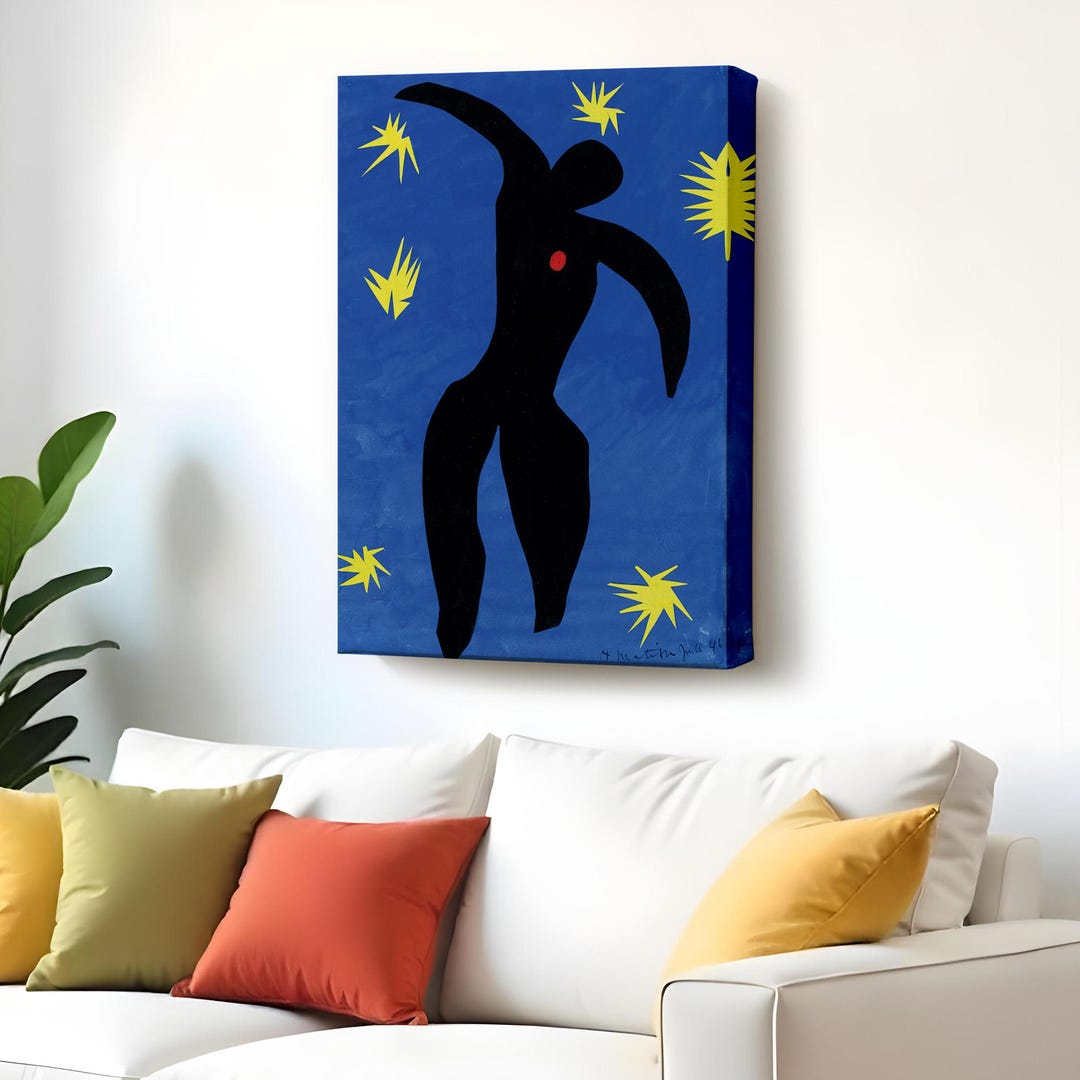 Henri Matisse - Icarus, Housewarming Gift, Surreal Canvas Wall Art ...