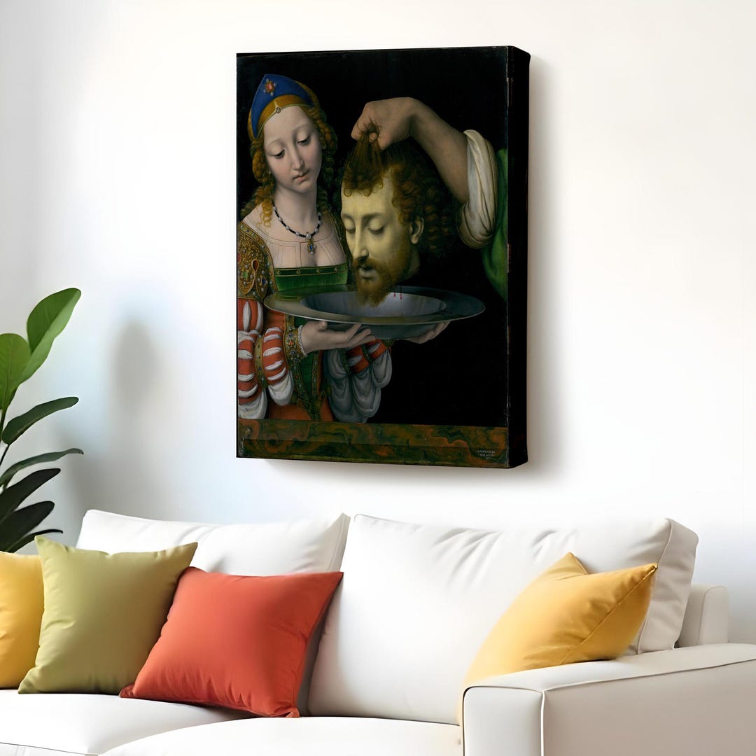Salome With the Head of John the Baptist, Large Wall Art, Religious ...