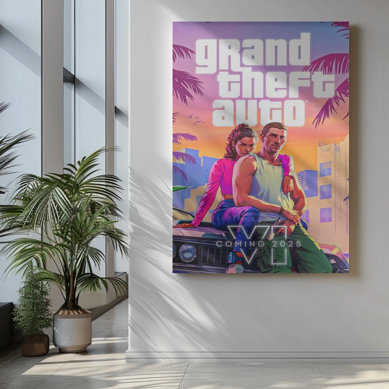 Grand Theft Auto Poster - Etsy