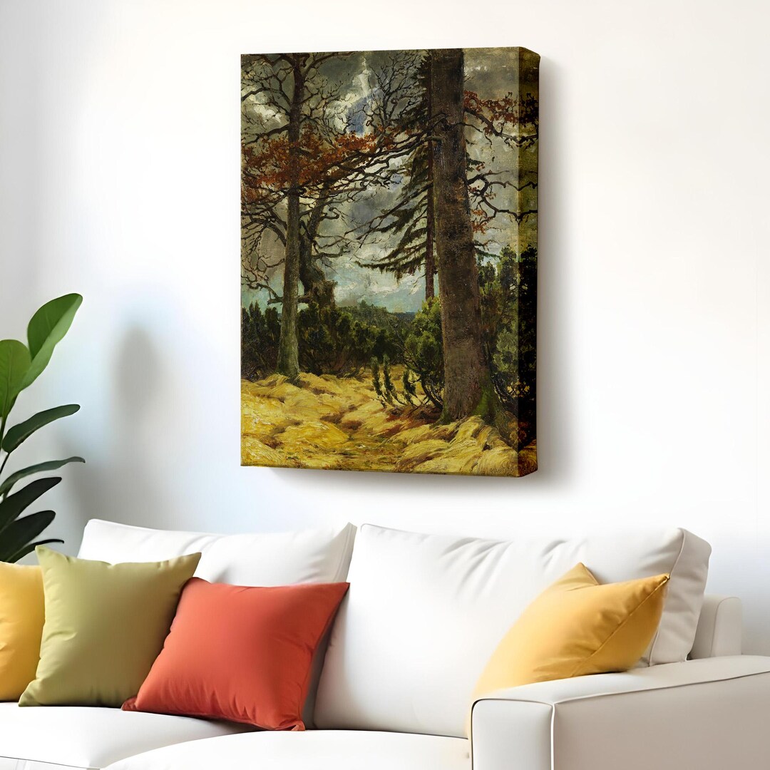 Franz Marc - Oak Trees İn Spring, Nature Canvas Decor, Nature Canvas ...