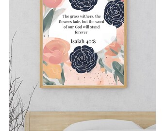 Isaiah 40:8 Print - Etsy
