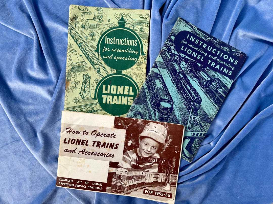 Set (3) of 1950's Lionel Train Instruction Books - Etsy