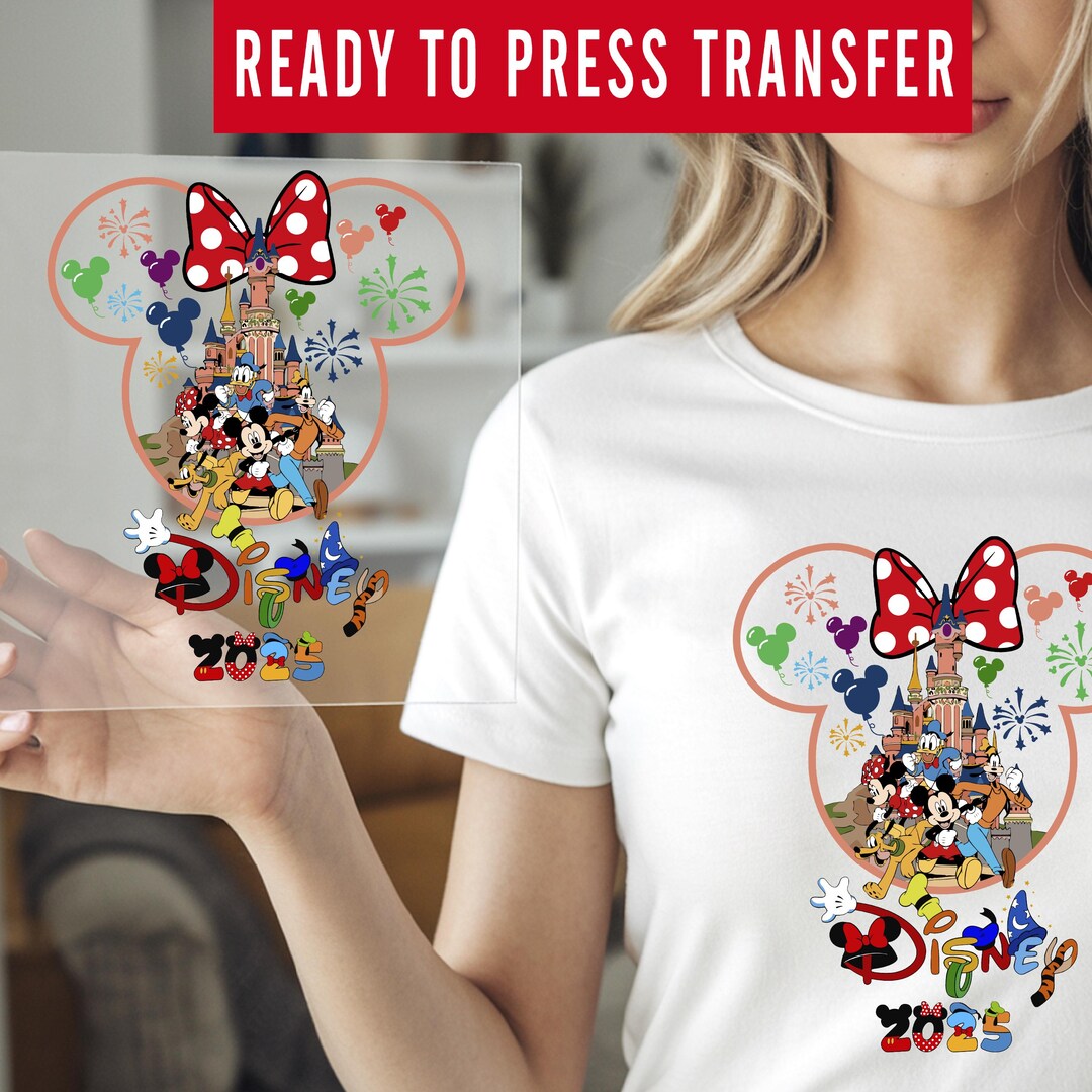 Disney 2025 Dtf, Friend Squad,disney Family Trip Dtf, Ready for Press ...