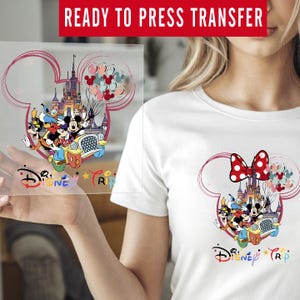 Disney 2025 Dtf Transfers, Disney Family Trip Dtf , Ready for Press ...