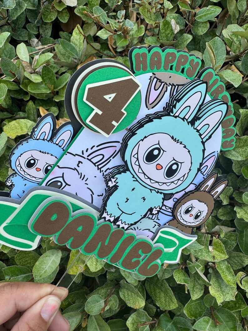 Labubu Boy Cake Topper - Etsy