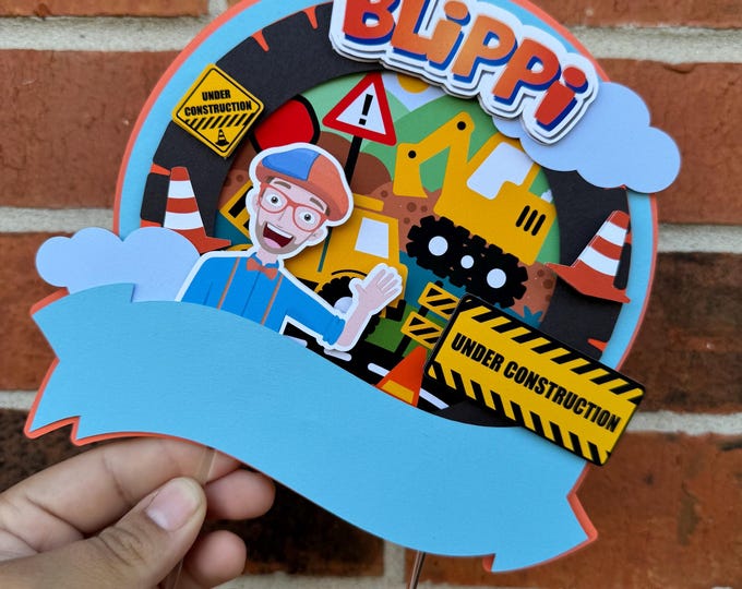 Blippi Cake Topper, Blippi Birthday Cake Topper, Kids Birthday Cake ...