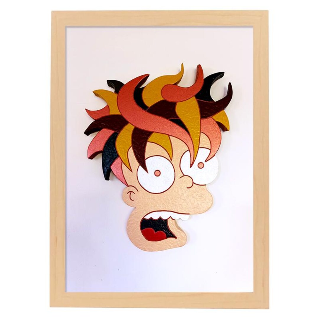 Artwork "bart Simpson Inspired Head" in Digital Version in A4 Format ...