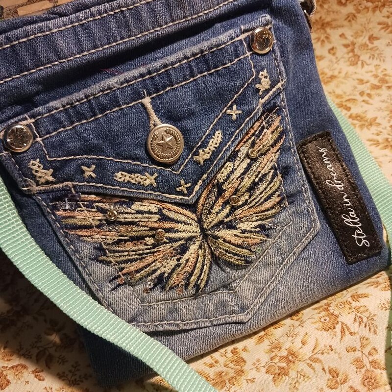 Denim Cross Body Bag - Etsy