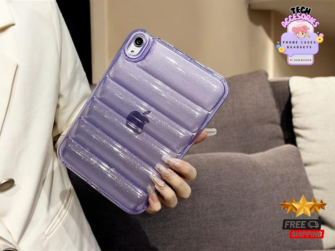 Glitter Bubble Tablet Jacket | Transparent Fashion Case | Clear ...